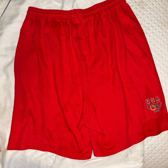 Hanes | Shorts | Vintage Hanes Red Mens Athletic Shorts With Usa ...